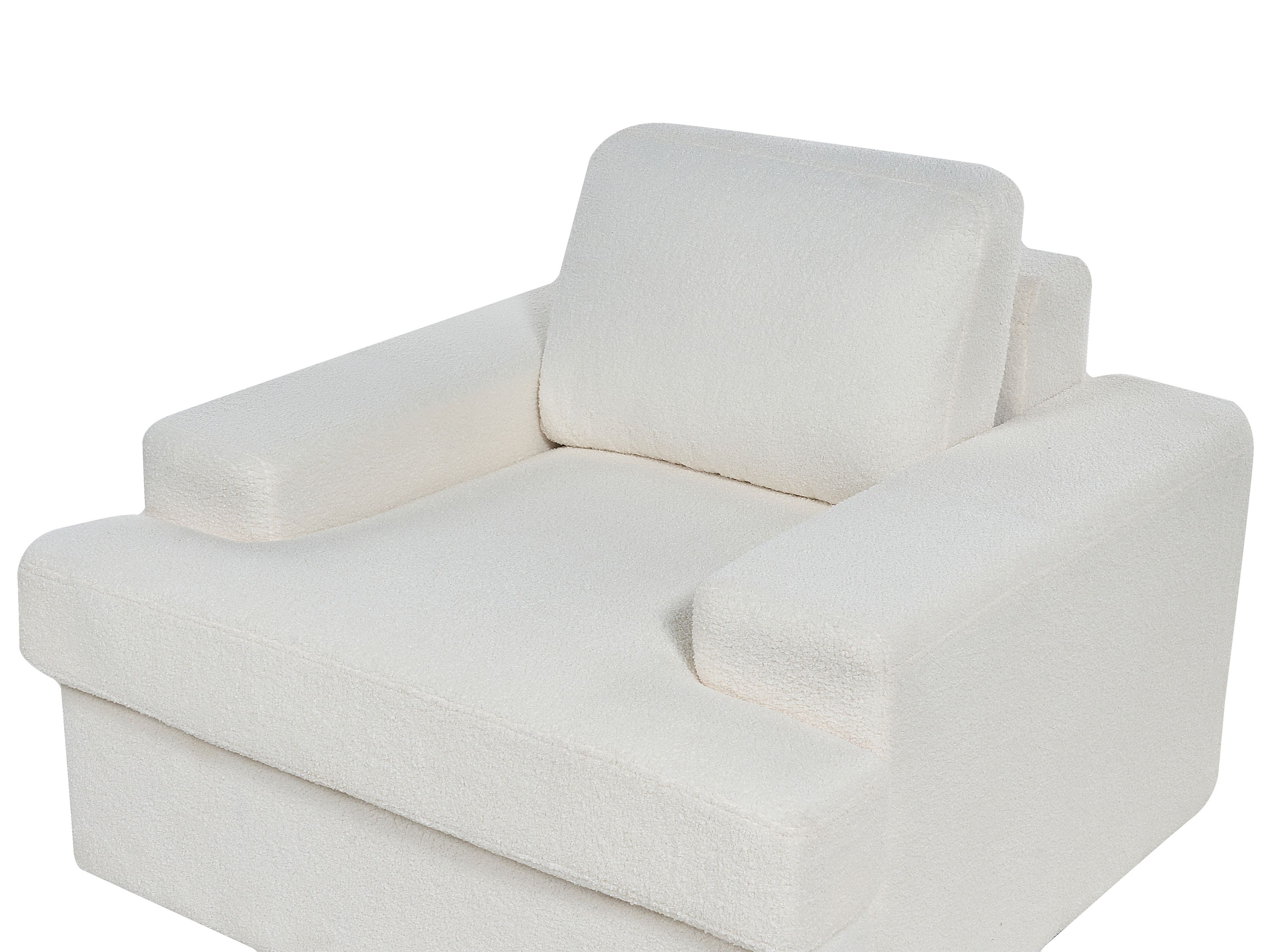 Living Room Set ALLA Boucle Off-White 5 Seater | Beliani.co.uk