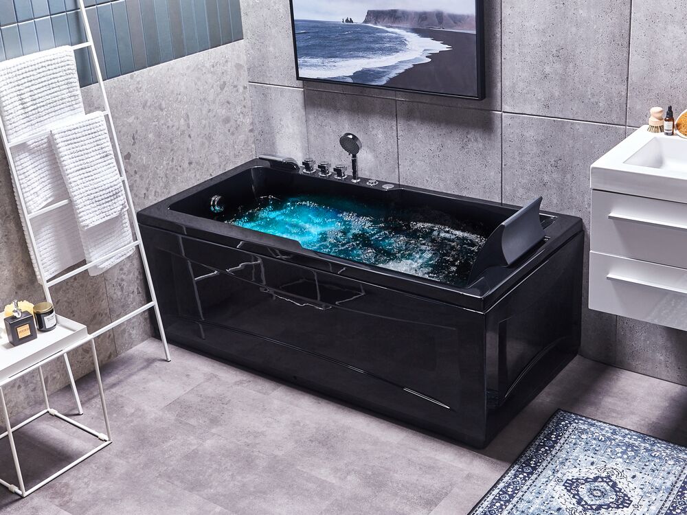 Corner Hot Tub with LED MILANO with Built-In Bluetooth Speaker 1810 x ...