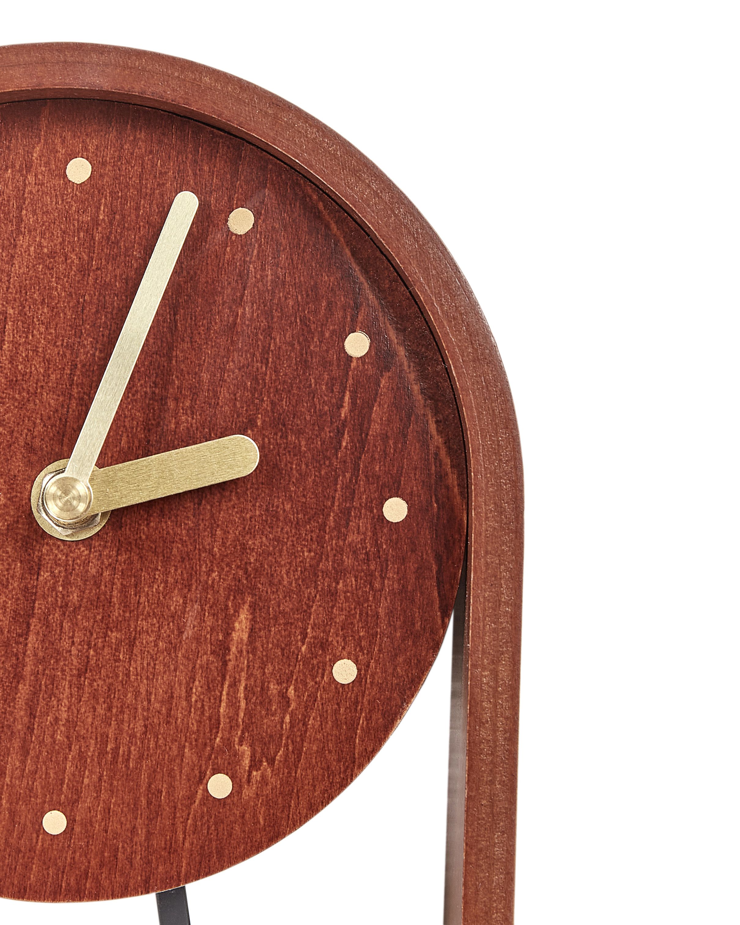 Clock FERDEN 15 cm Brown | Beliani.co.uk