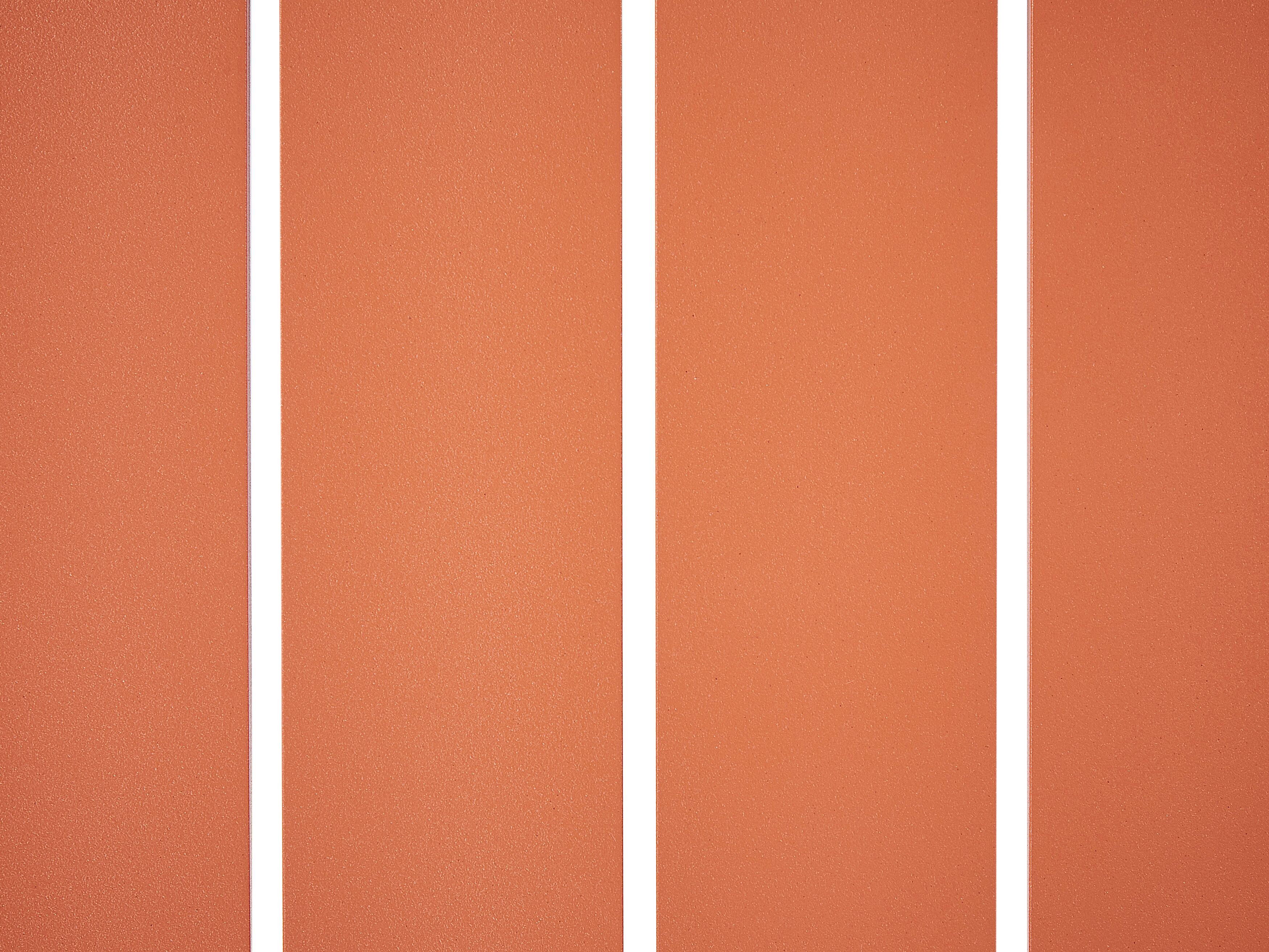 Lounge Set mit Tisch 2-Sitzer TERRACINA Metall Orange | Beliani.de