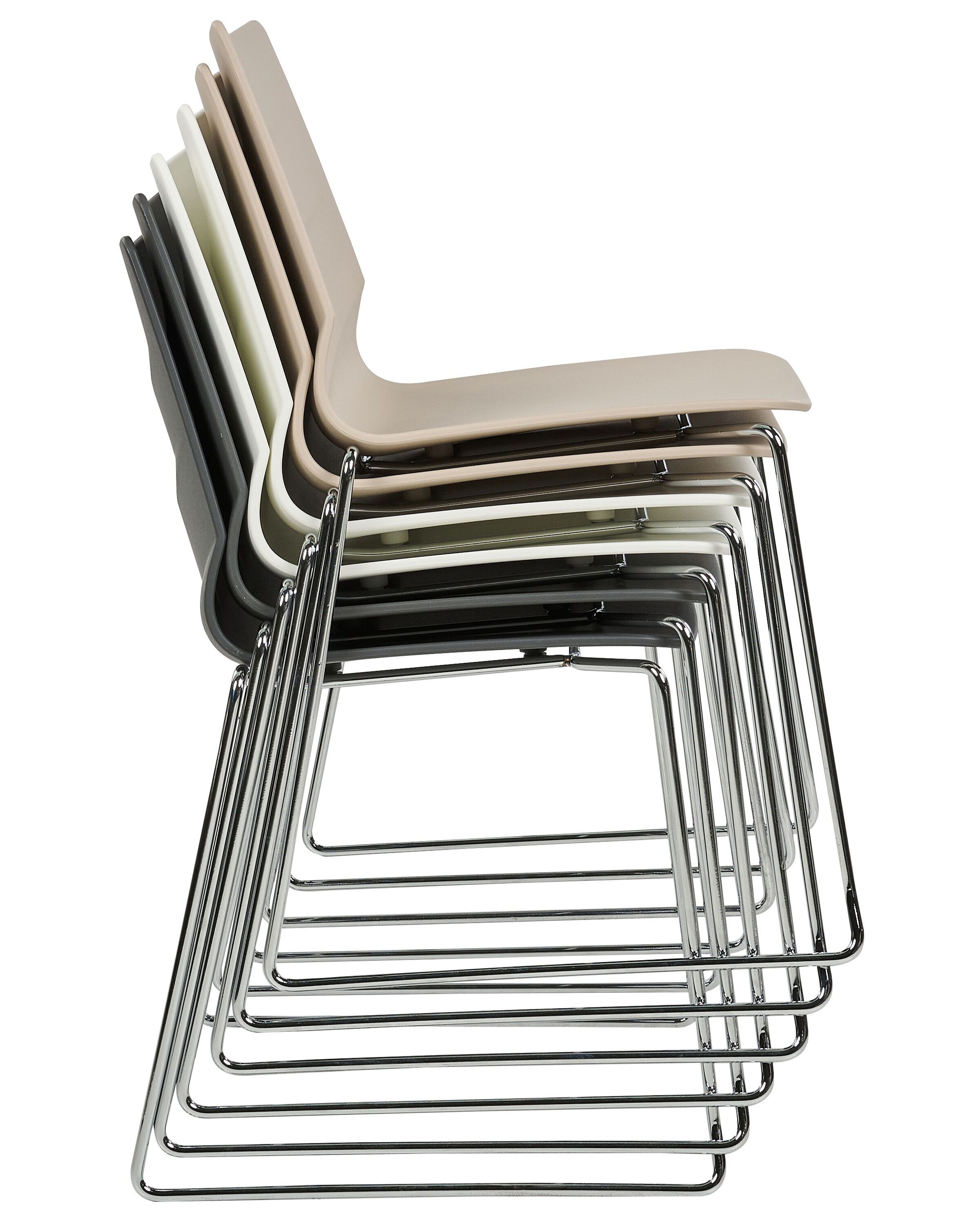 Set of 4 Dining Chairs HARTLEY Dark Grey | Beliani.co.uk
