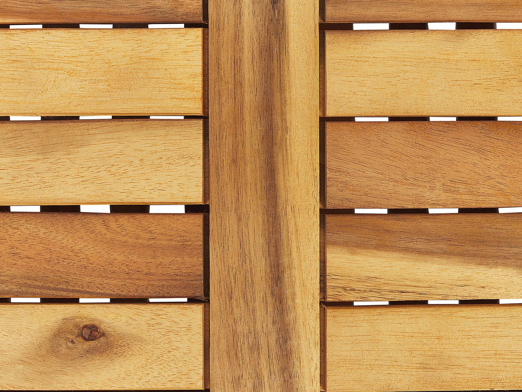Arcón RIVIERA Madera de acacia 130 cm 48 cm Marrón claro | Beliani.es