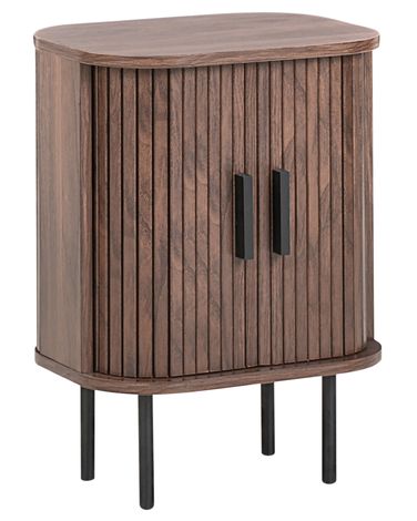 Bedside Table BRADLEY Dark Brown | Beliani.cz