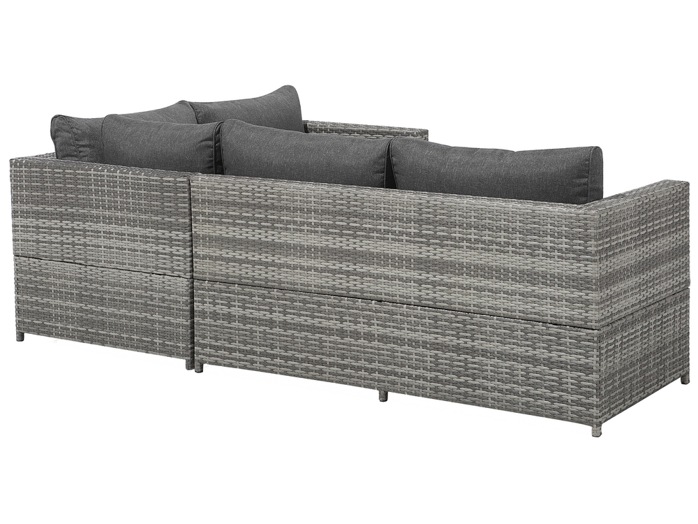 Left hand rattan corner sofa store