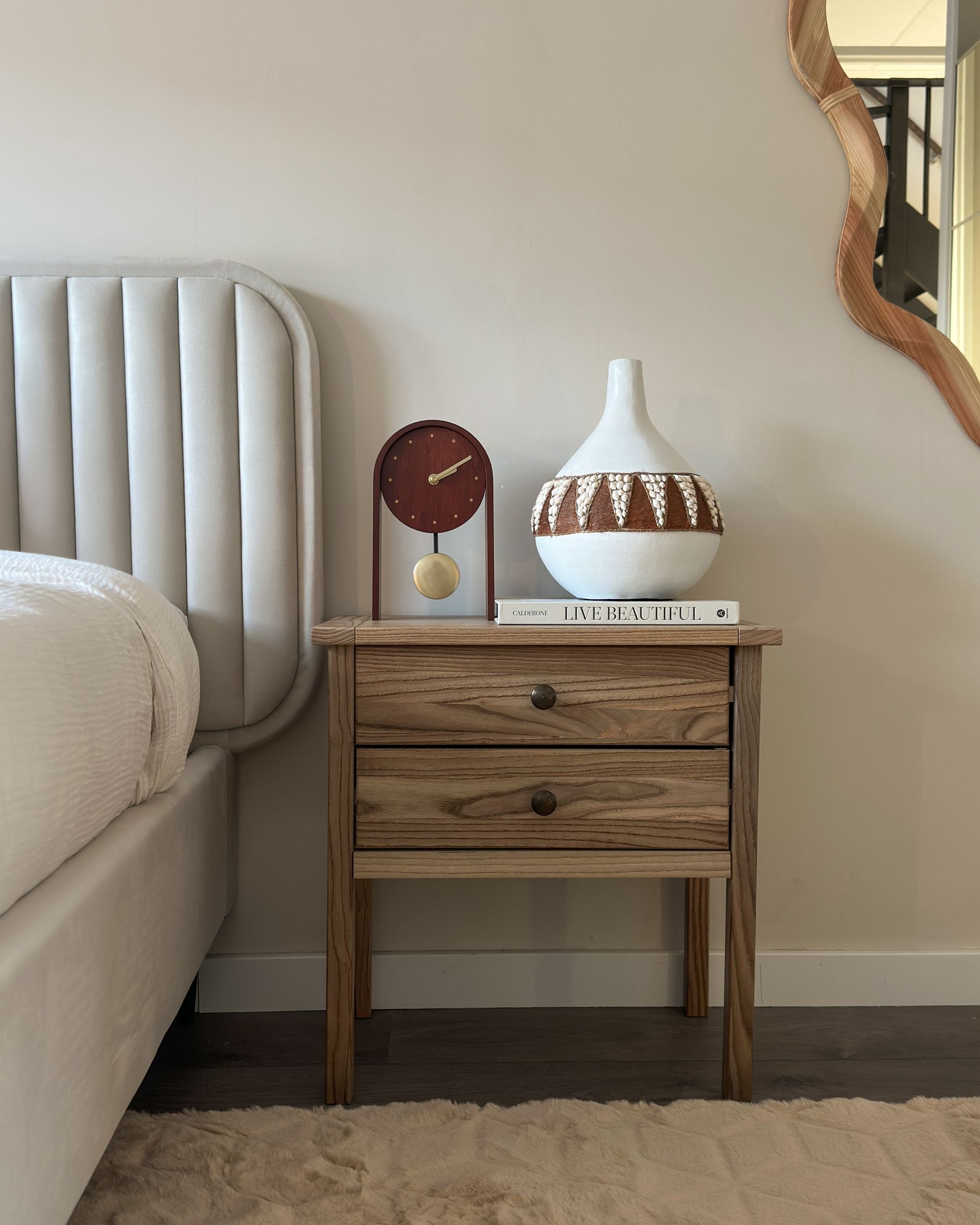 Clock FERDEN 15 cm Brown | Beliani.co.uk