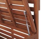 Garden Bench with Wall Panel MATINO Acacia Wood 80 cm 40 cm Brown ...