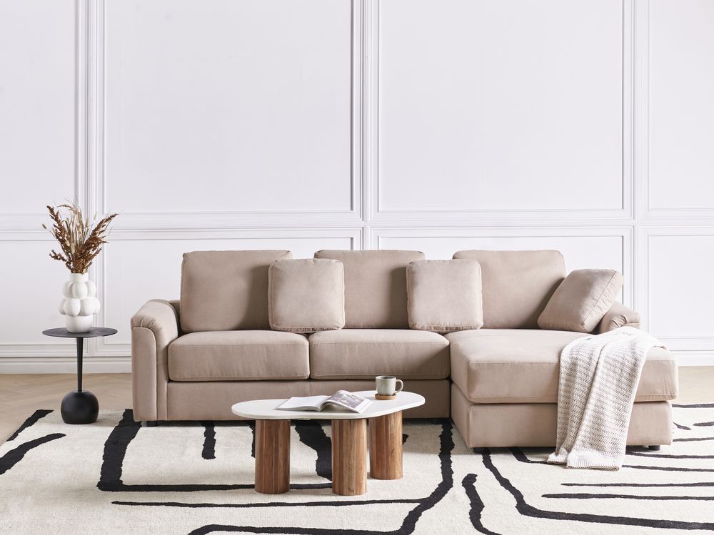 Sofa dla 2 osób LEIRA Ekoskóra Biały | Beliani.pl