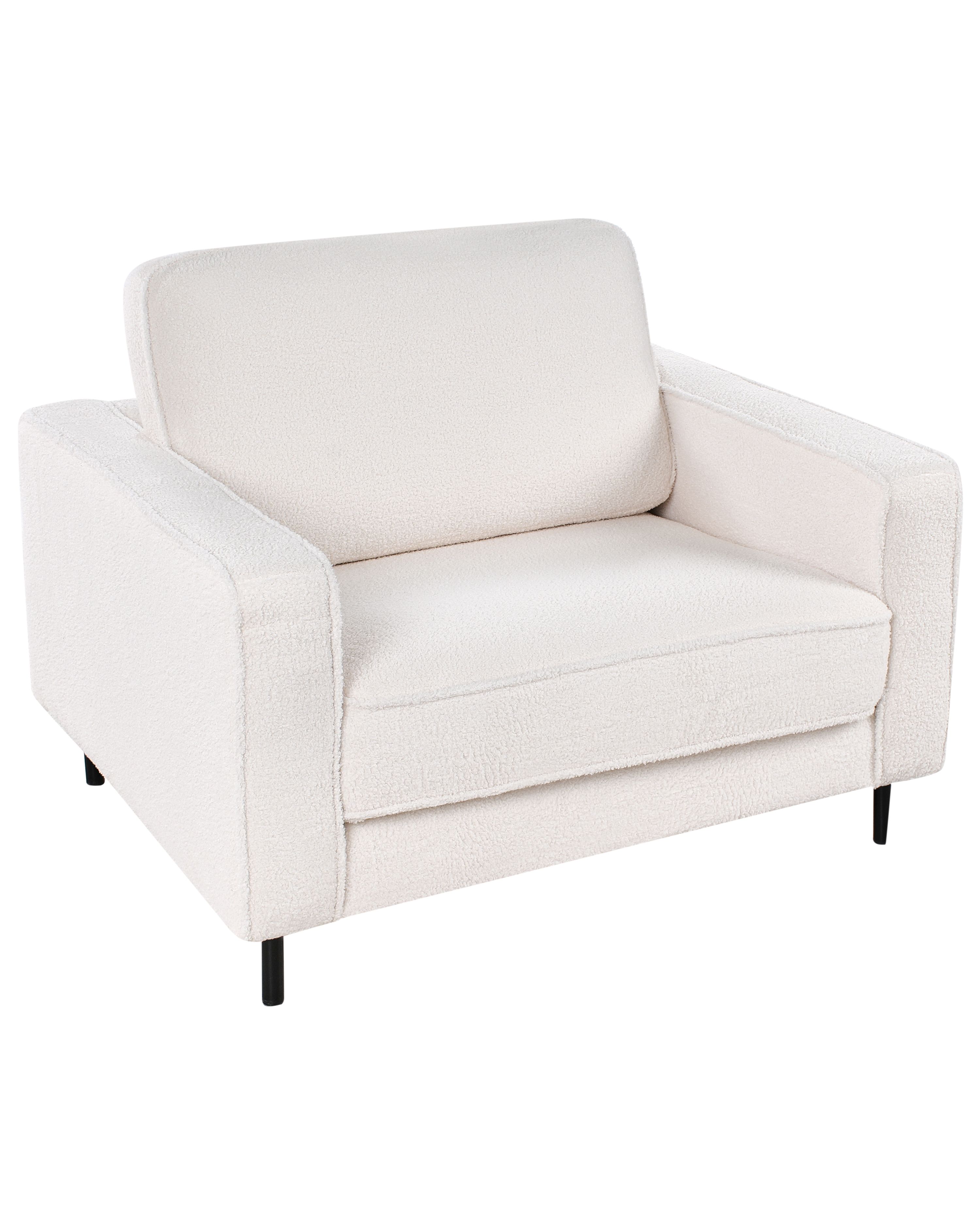 Fauteuil SAVALEN Bouclé Blanc | Beliani.fr