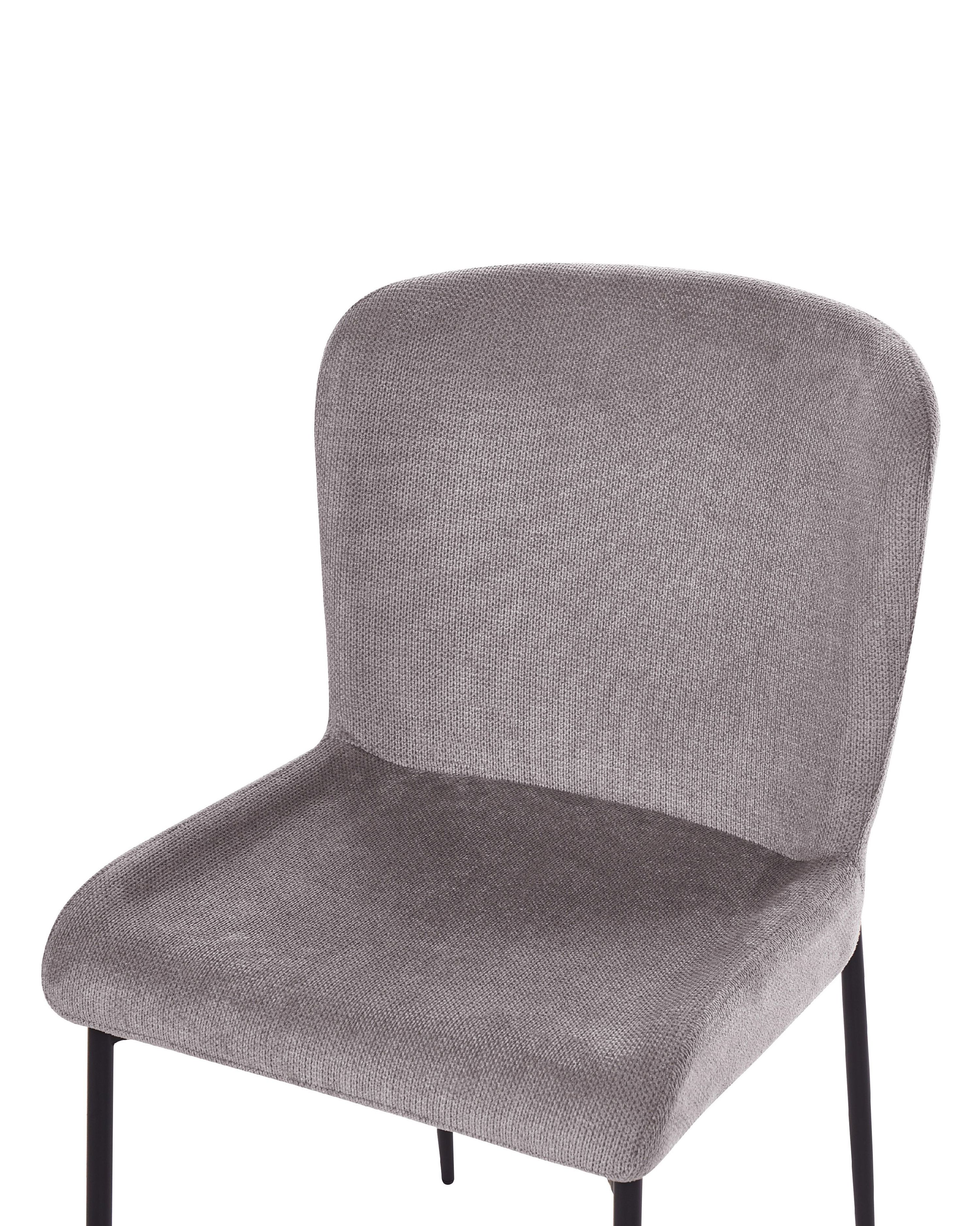 Set of 2 Dining Chairs ADA Dark Grey | Beliani.co.uk