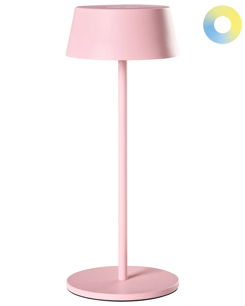 Lampe de table LED sans fil GUDER Avec variateur Métal Rose | Beliani.fr