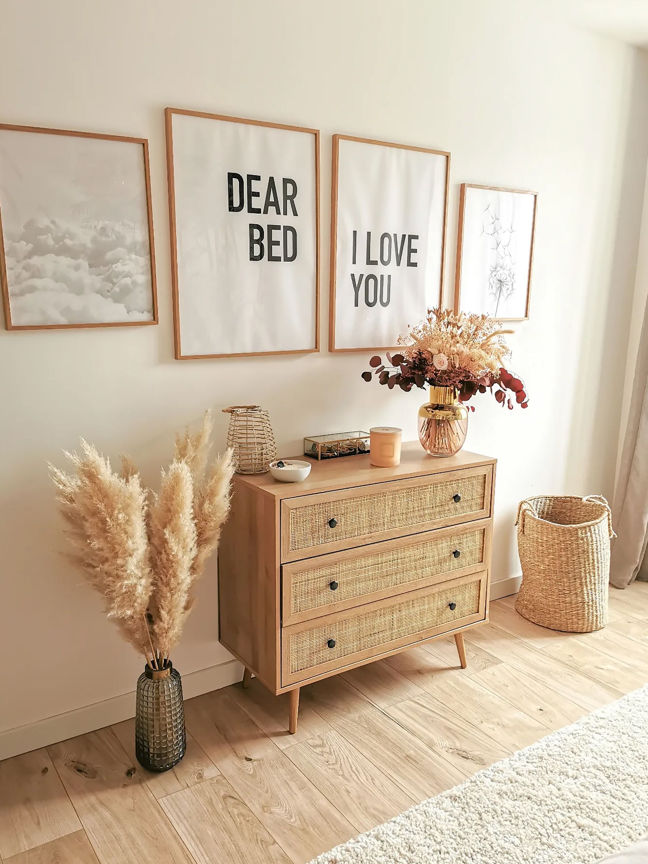 3 Drawer Chest PONCA Light Brown | Beliani.no