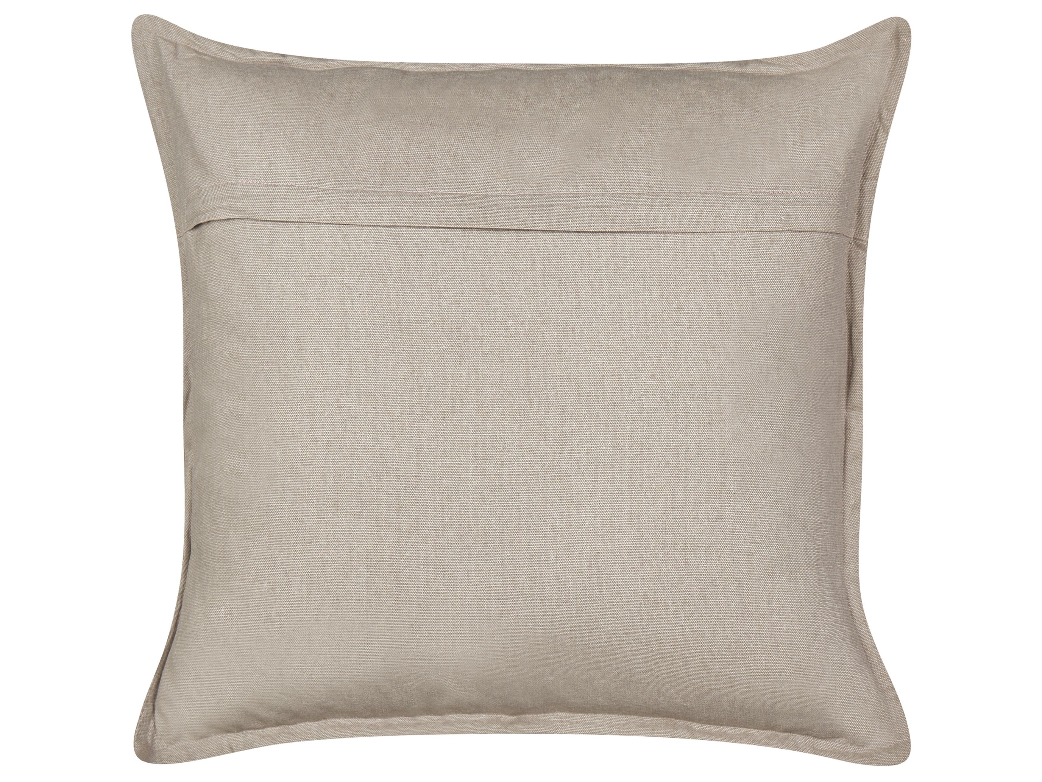Set of 2 Decorative Cushions BOSSIELLA Cotton 45 x 45 cm Taupe Animal ...