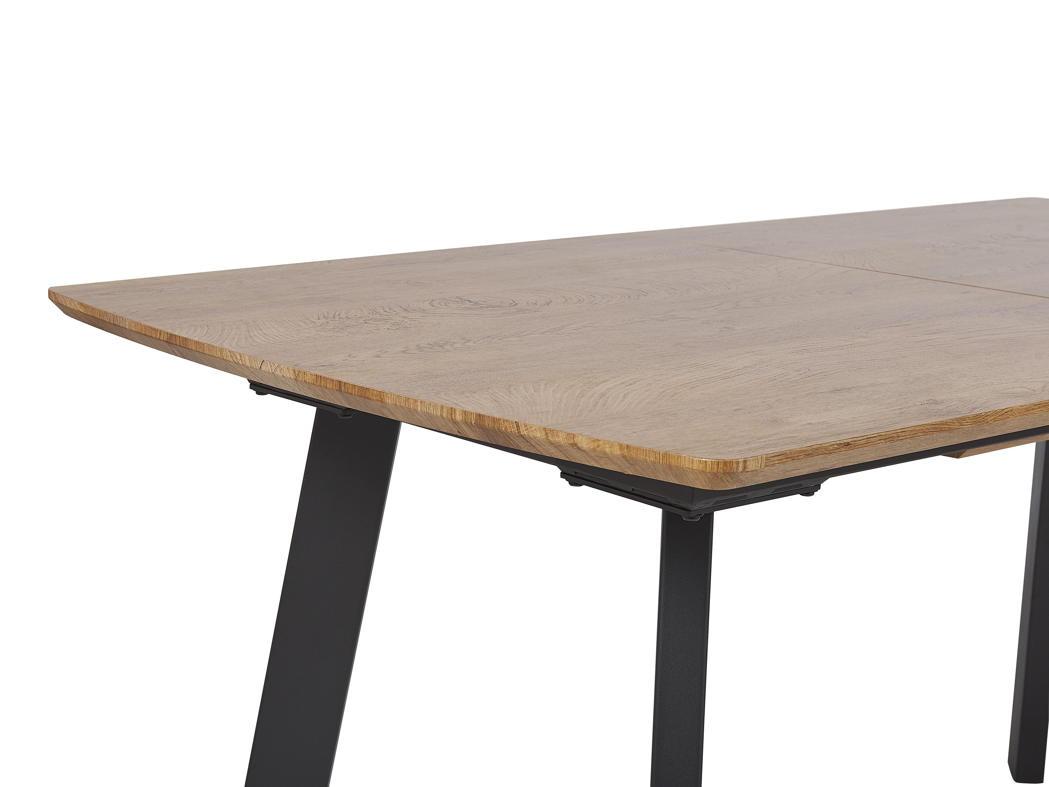 Extending Dining Table SALVADOR Dark Brown 160/200 cm 90 cm | Beliani.co.uk