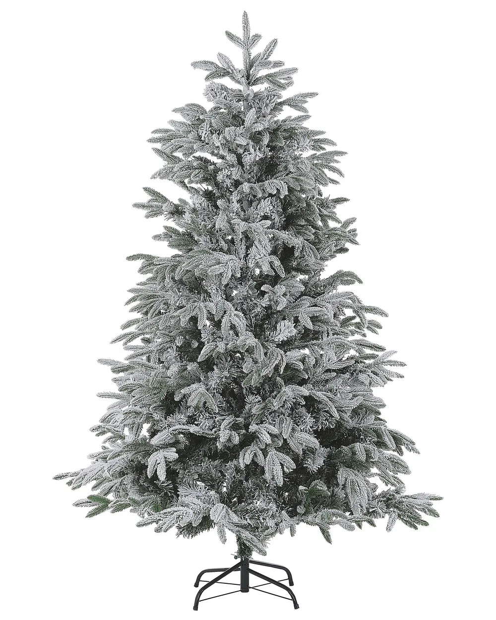 Artificial Snowy Christmas Tree BASSIE 240 cm White | Beliani.co.uk