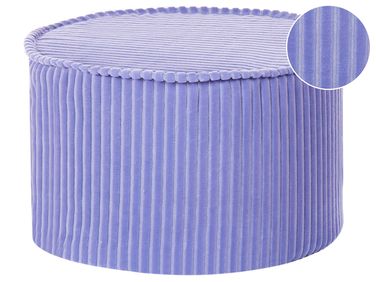 Pouffe ZIKRIA Velvet Light Violet | Beliani.co.uk
