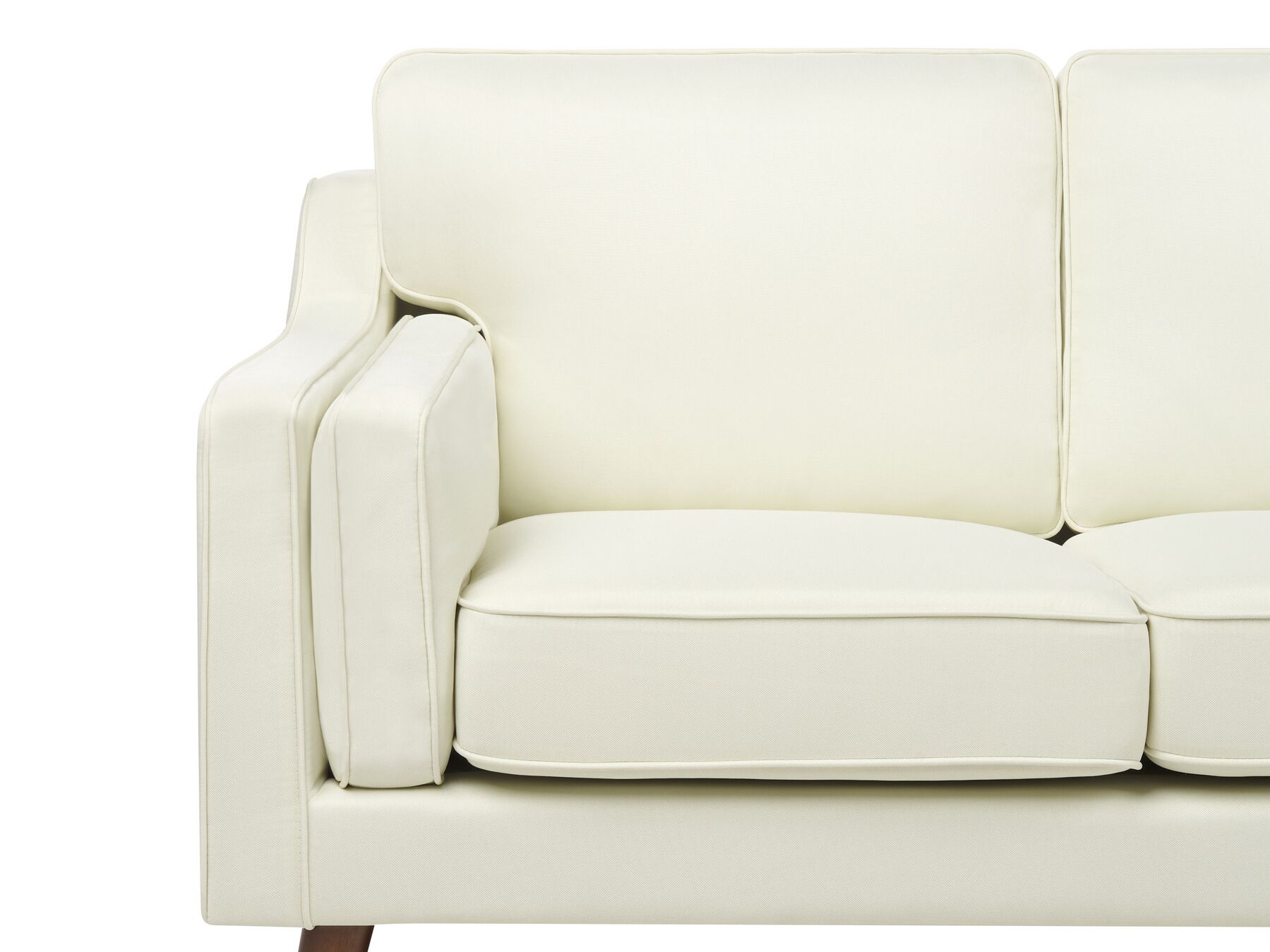 2 Seater Fabric Sofa Off-White LOKKA | Beliani.co.uk