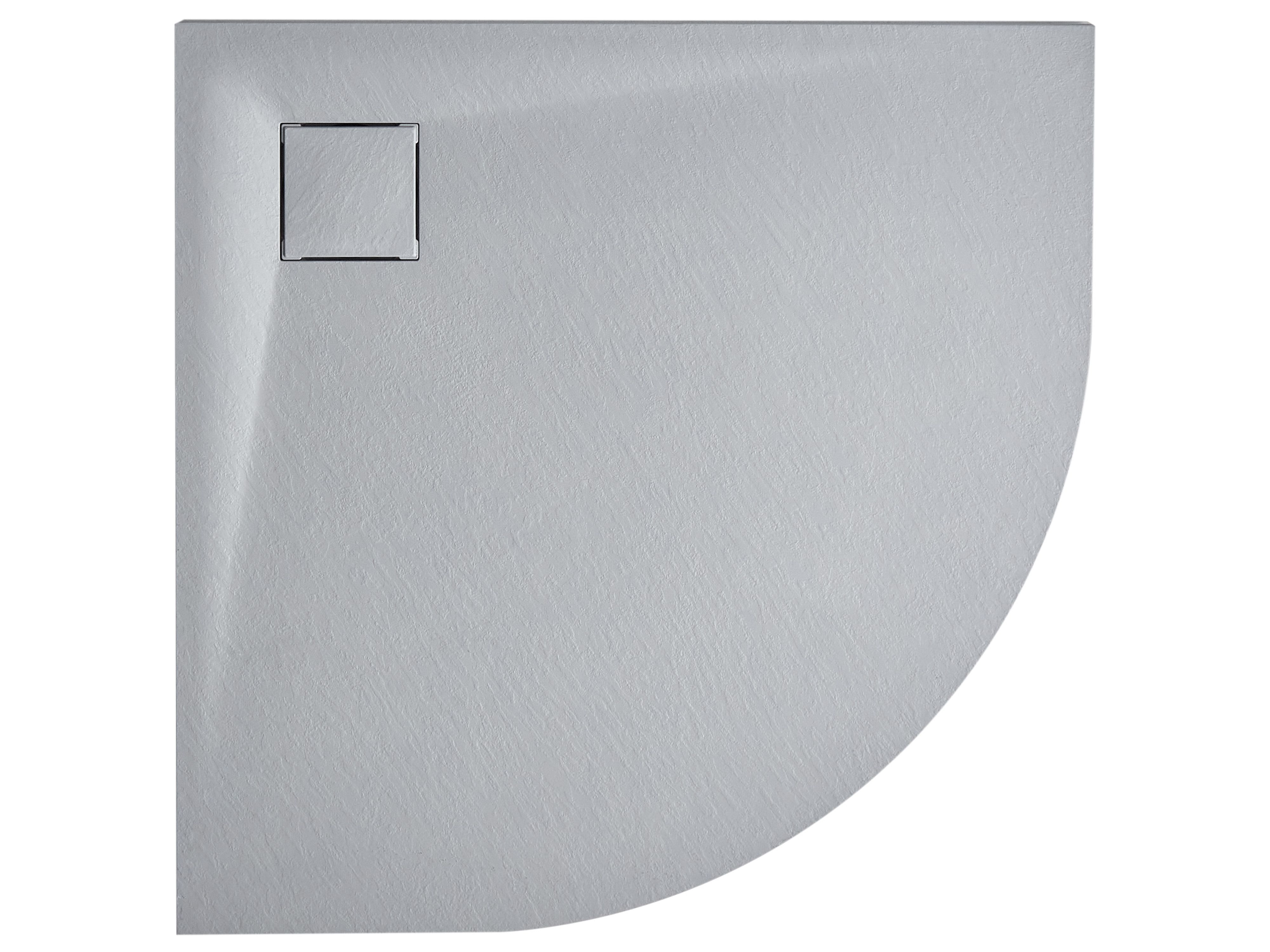 Zuhany tálca PARON 80 x 80 x 3 cm Szürke | Beliani.hu