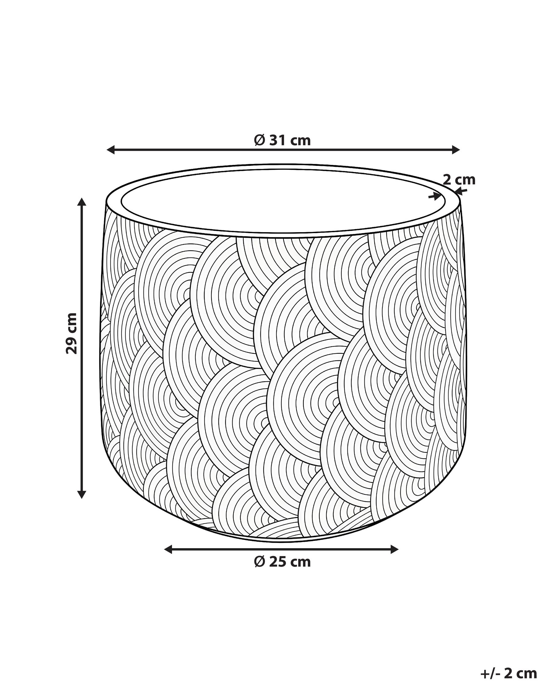 Plant Pot ERIROS 31 cm Light Beige | Beliani.it