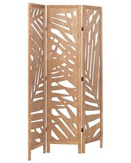 3-panelowy parawan pokojowy VERNAGO Jasnobrązowy 122 cm 170 cm | Beliani.pl