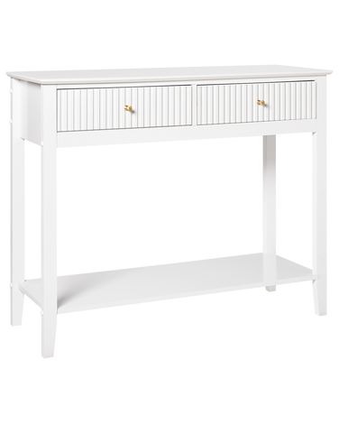 2 Drawer Console Table White ASSISI | Beliani.sk