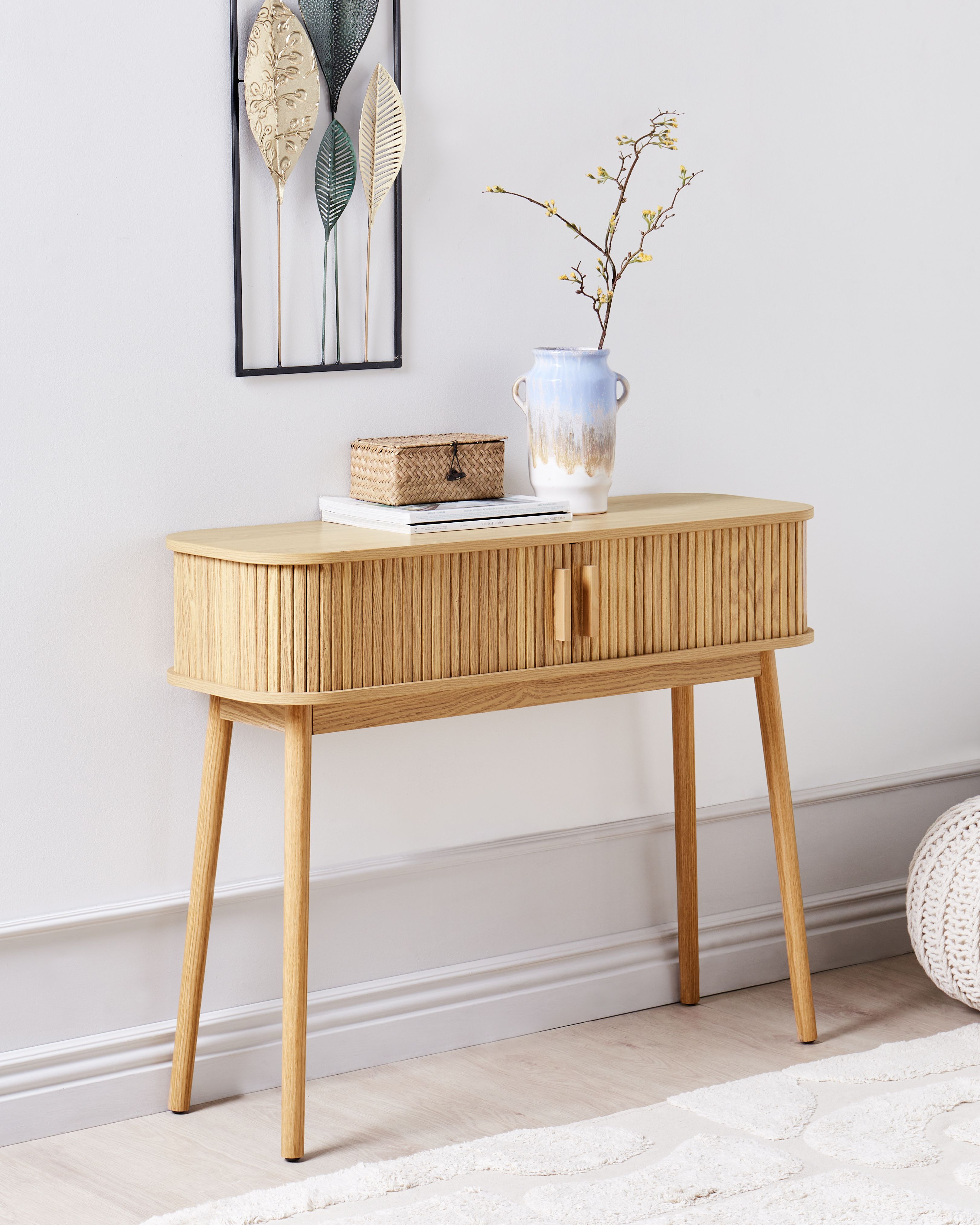 Console Table SELAH Light Brown | Beliani.co.uk