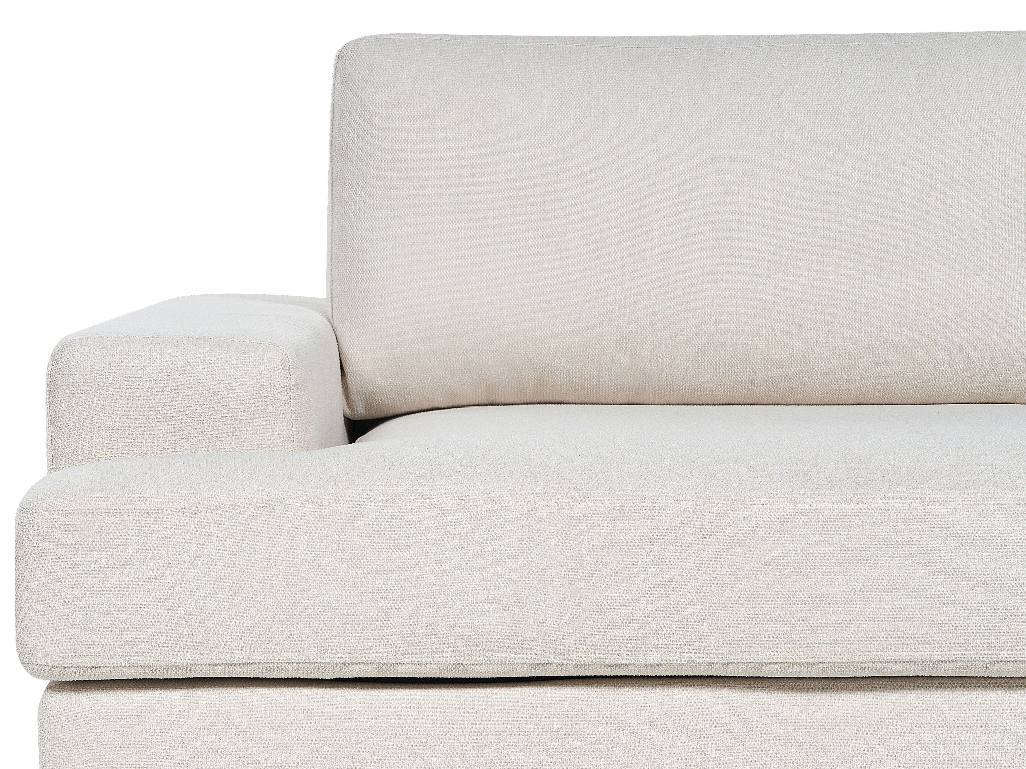 Sofa 3-Sitzer ALLA Stoff Hellbeige | Beliani.at