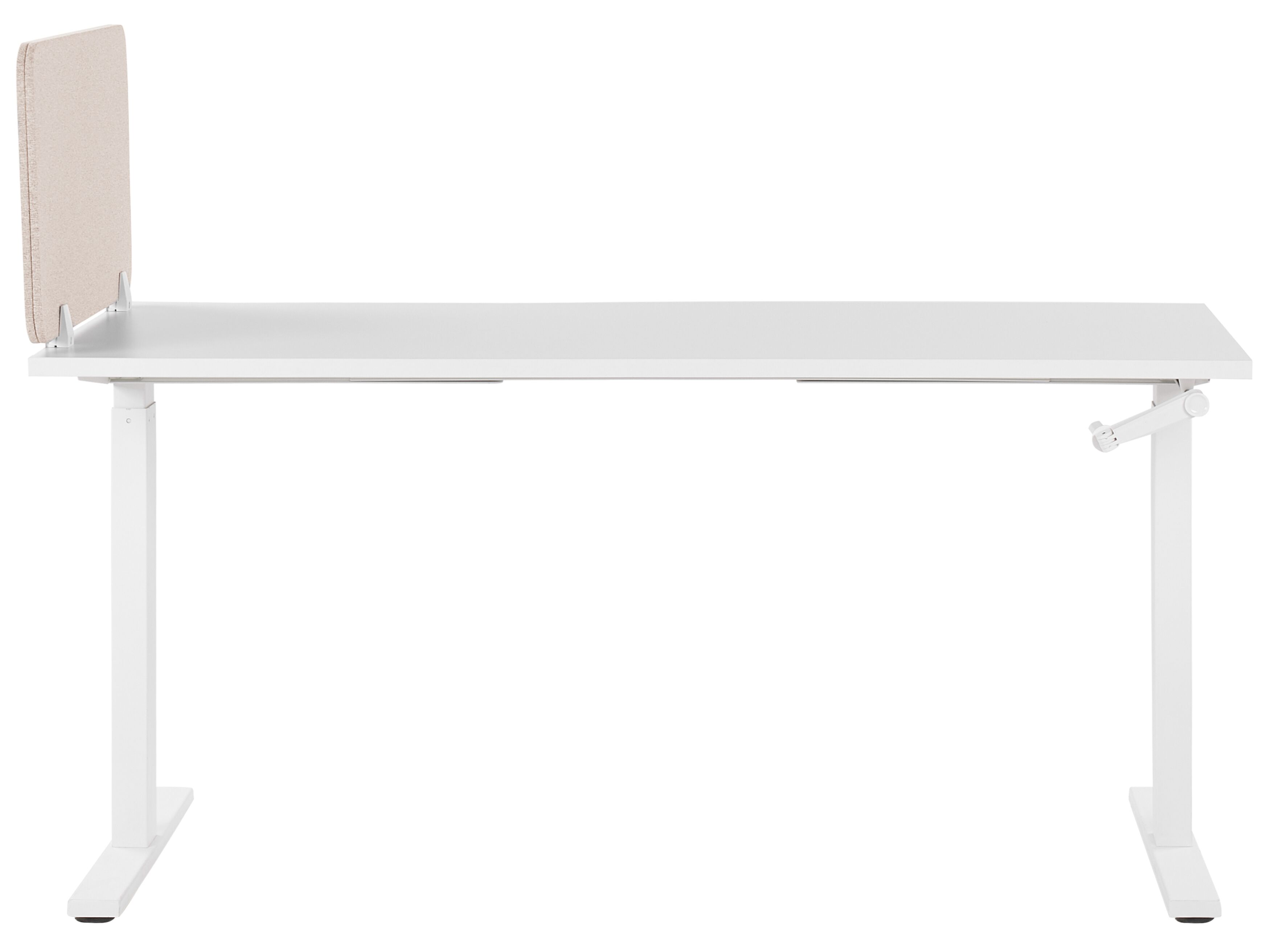 Schreibtischtrennwand beige 72 x 40 cm WALLY | Beliani.at