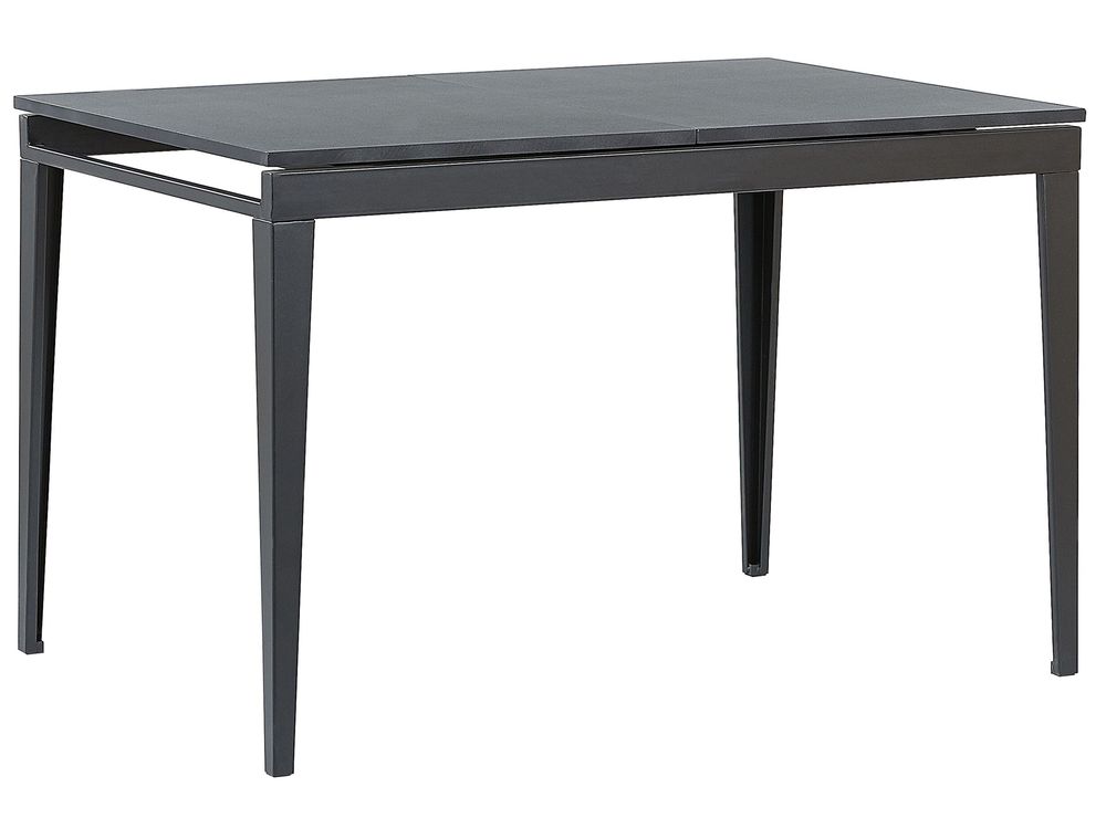 Extending Dining Table 120 160 x 80 cm Black NORLEY Beliani