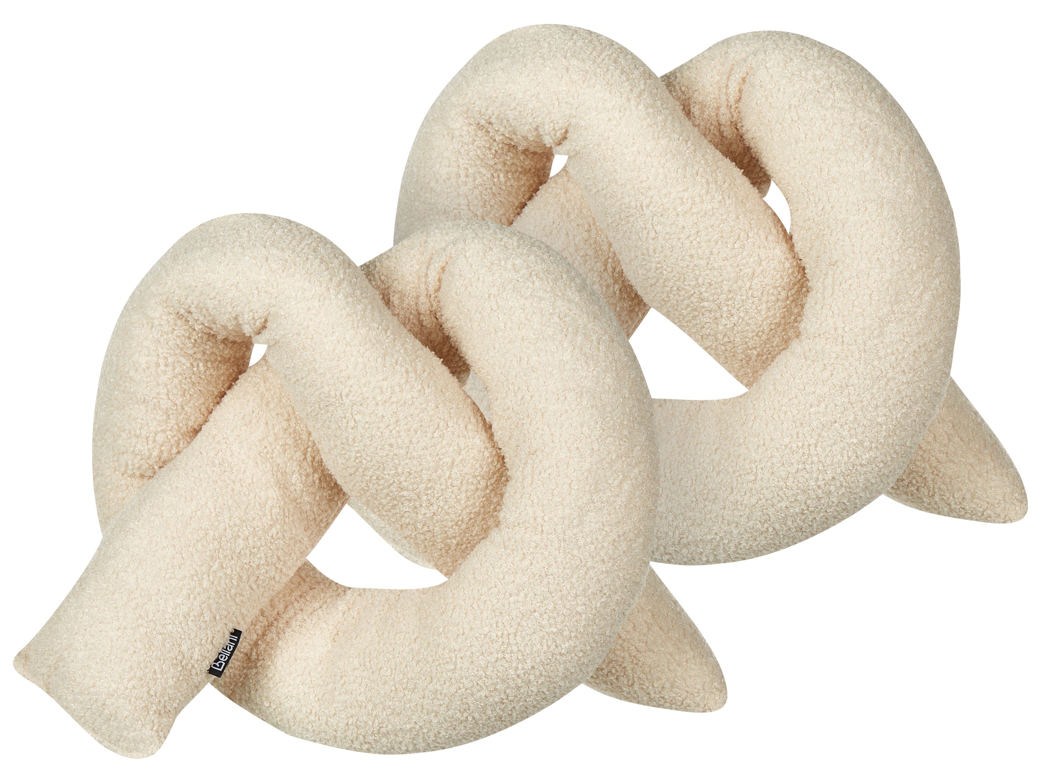 Set of 2 Teddy Cushions 172 x 14 cm Beige GLADIOLUS | Beliani.co.uk