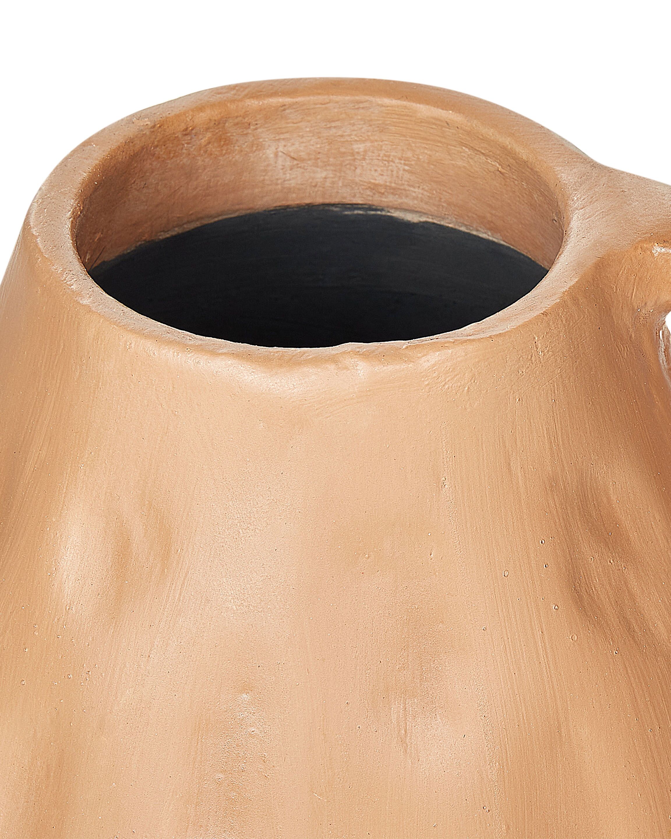 Dekor váza KULIM Kerámia 40 cm Homokbézs | Beliani.hu