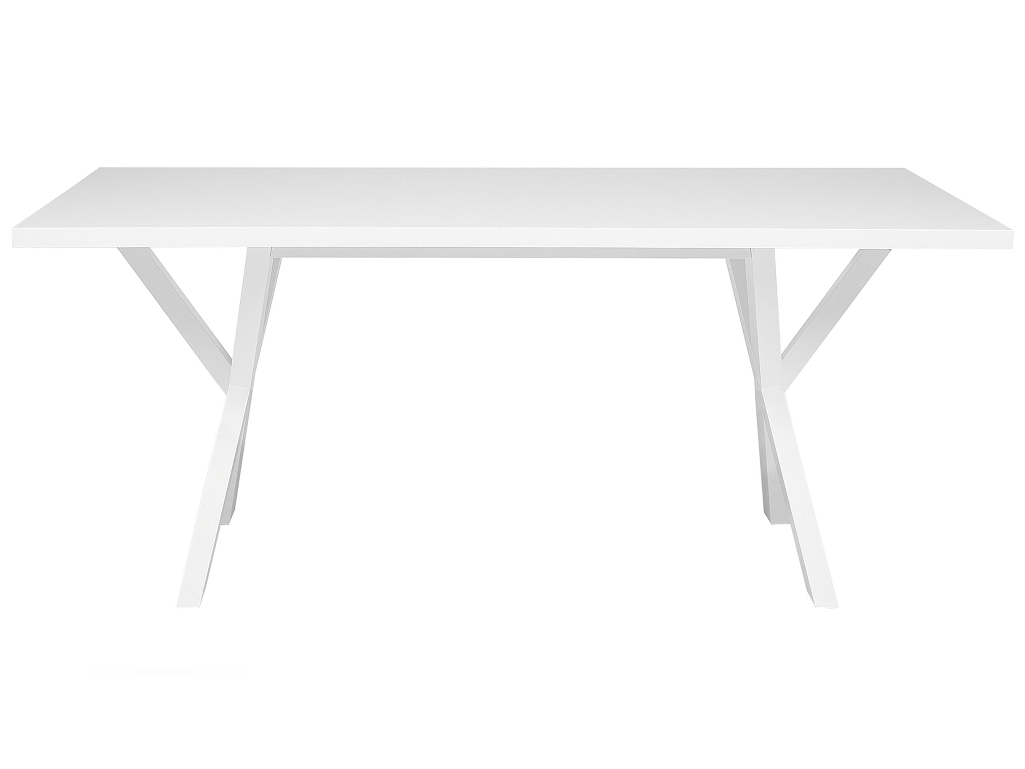 Dining Table LISALA 180 cm 100 cm White | Beliani.co.uk