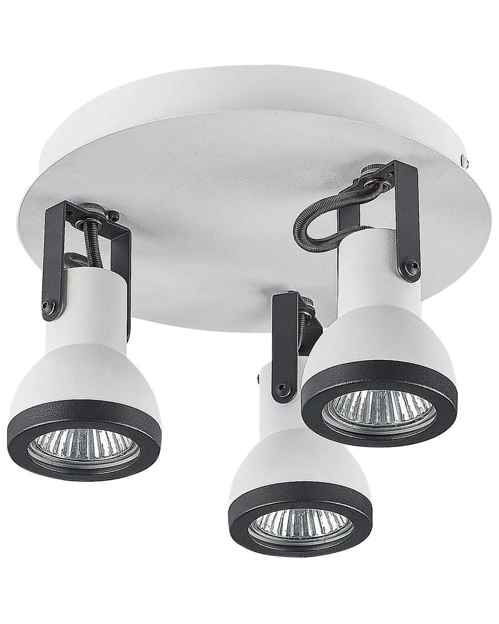 3 Light Spotlight KLIP Adjustable Metal White | Beliani.co.uk
