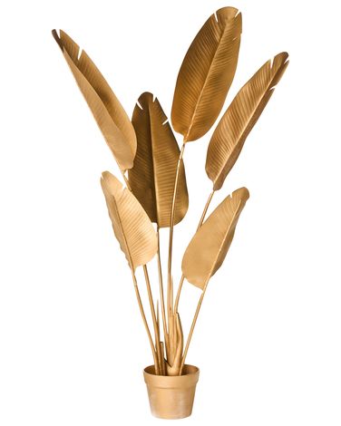 Műnövény BANANA TREE 123 cm Arany | Beliani.hu