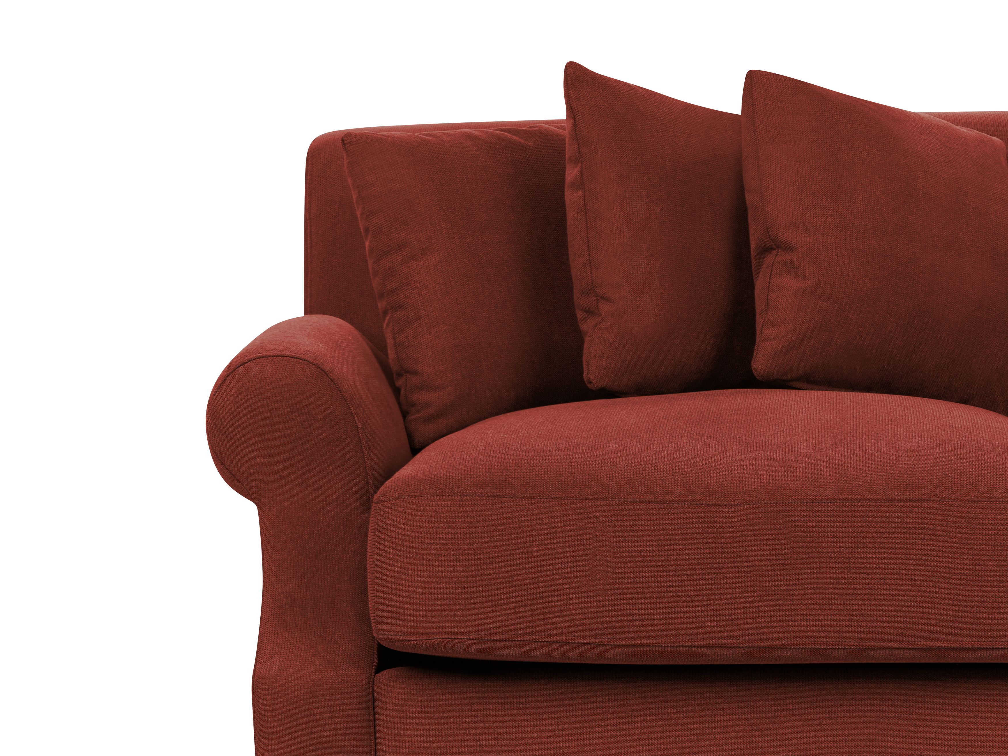 Sofa EIKE Fabric Red 2 Seater | Beliani.co.uk