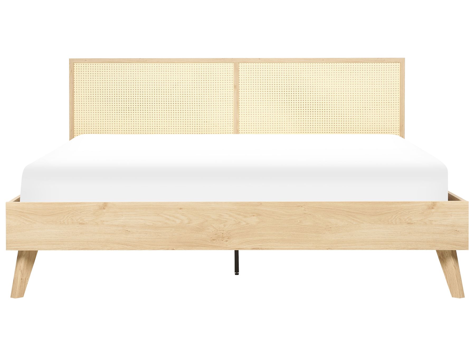 Bed rotan lichthout 180 x 200 cm MONPAZIER | Beliani.nl