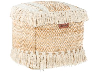 Puff jute beige ALUPOLA | Beliani.fi