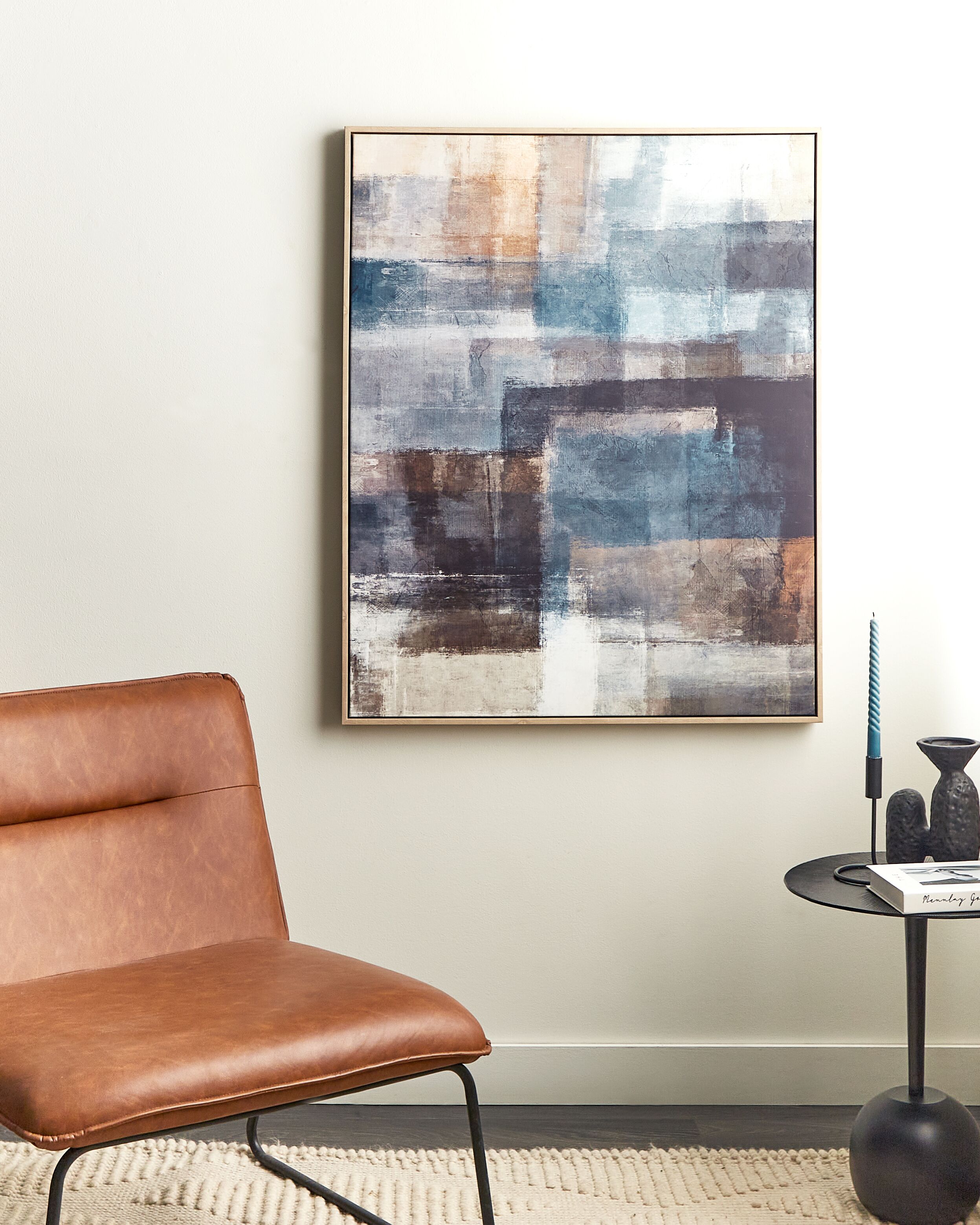 Canvas-taulu PULSANO Abstrakti aihe 83 x 103 cm Monivärinen | Beliani.fi