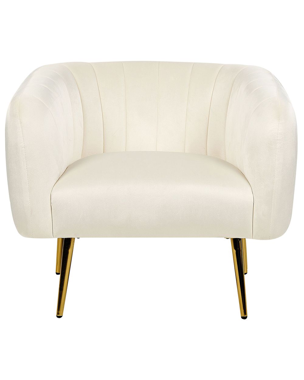 Armchair LACONIA Velvet Cream Beliani