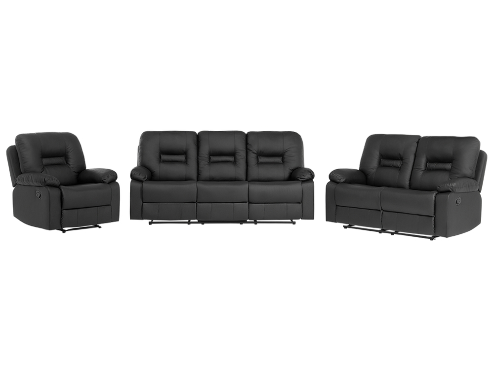 Black reclining living room set store