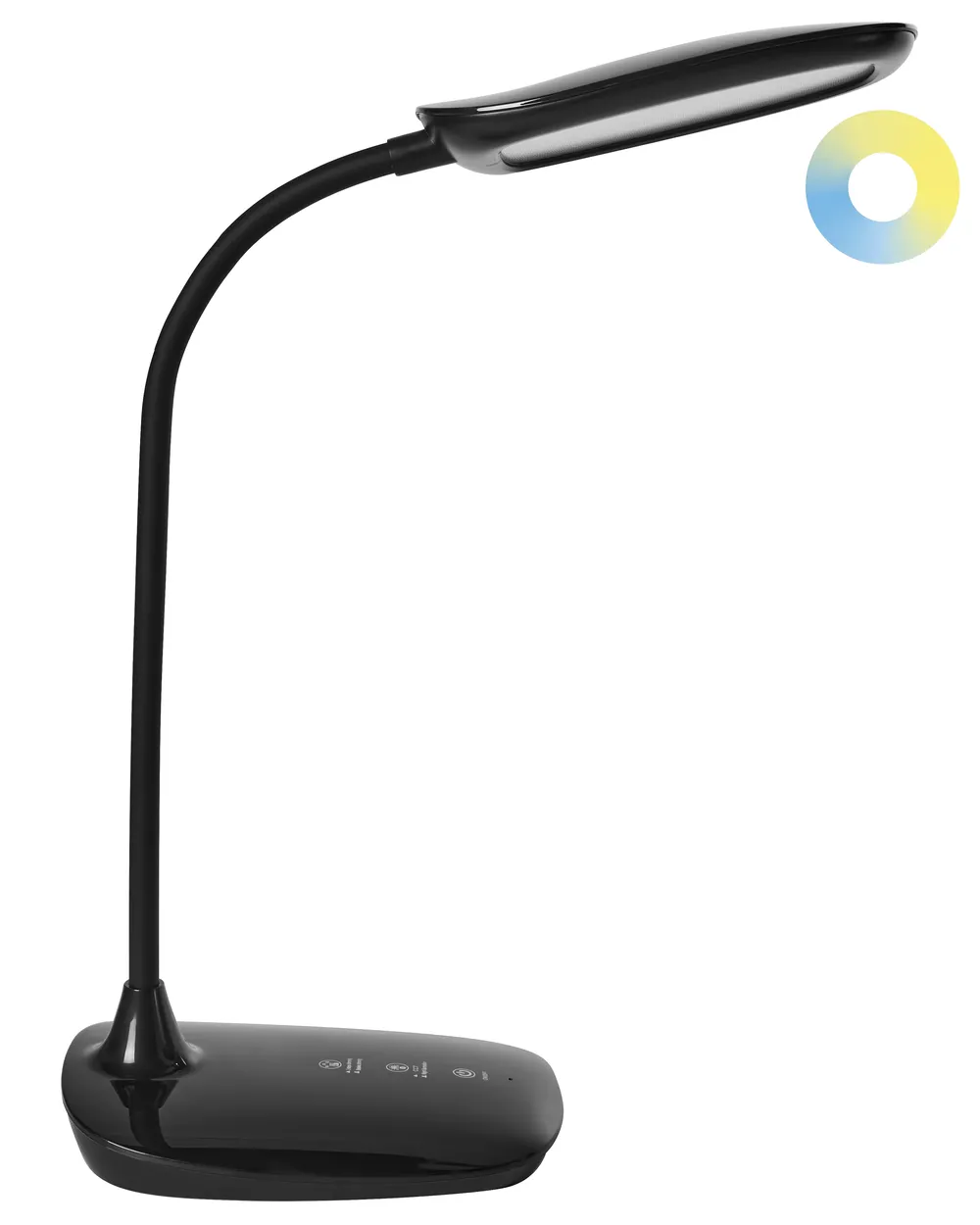 LED Desk Lamp HYDRA with Dimmer Black | Beliani.co.uk