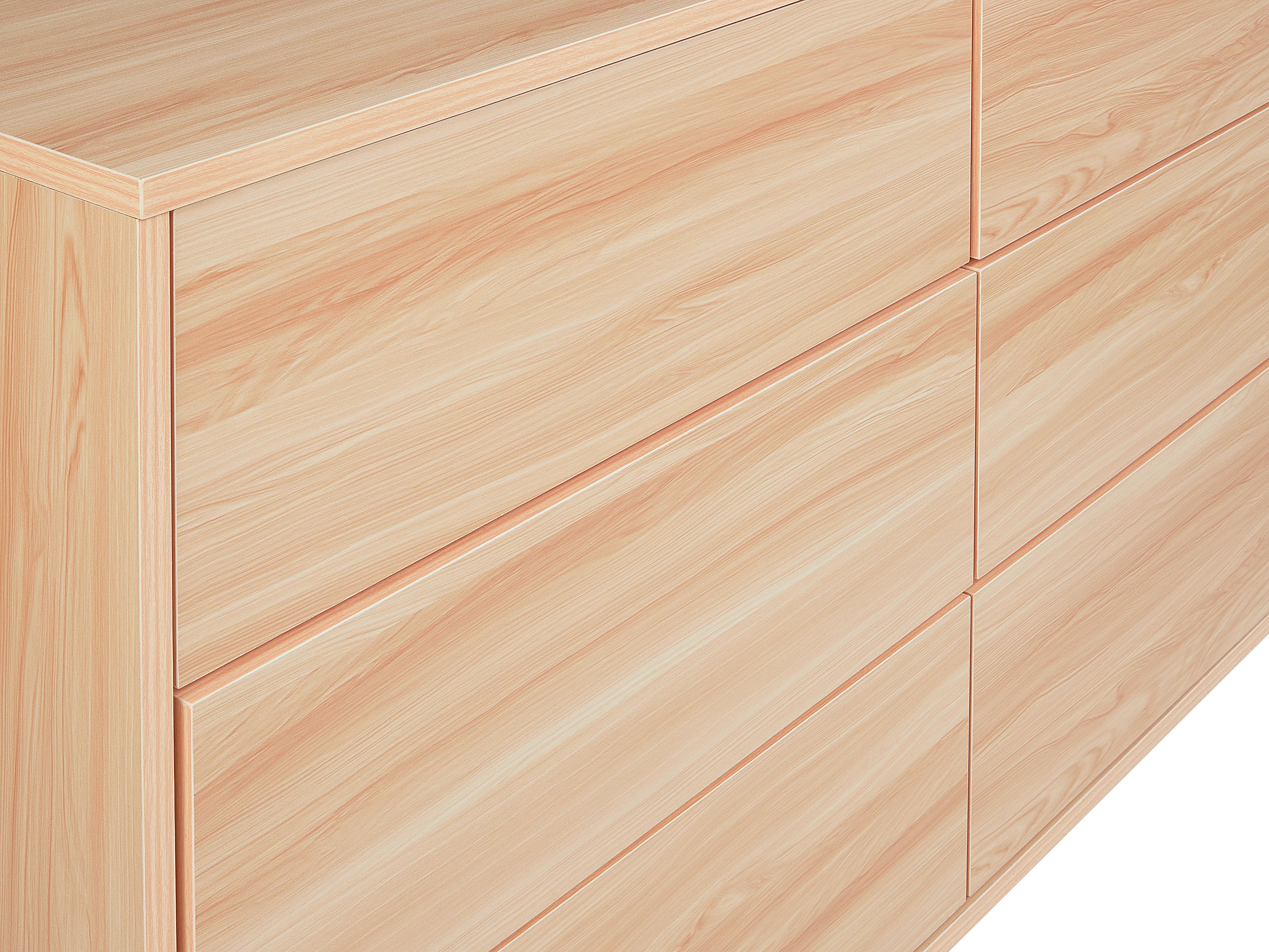 6 Drawer Chest SHARPE Light Brown | Beliani.co.uk