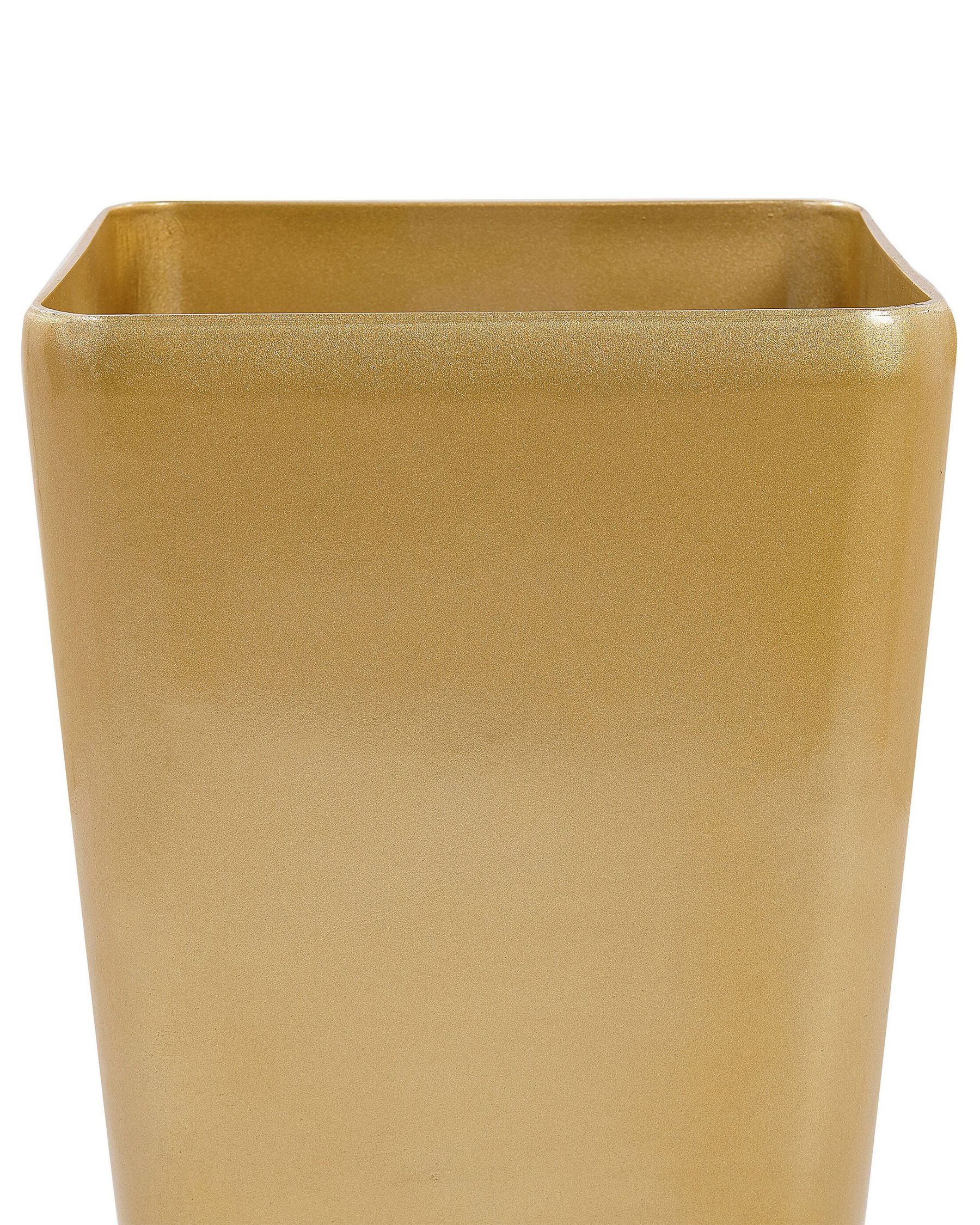 Lot de 2 pots de fleurs MODI 30 cm Doré | Beliani.fr