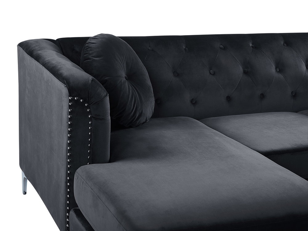 Black right hand corner sofa store