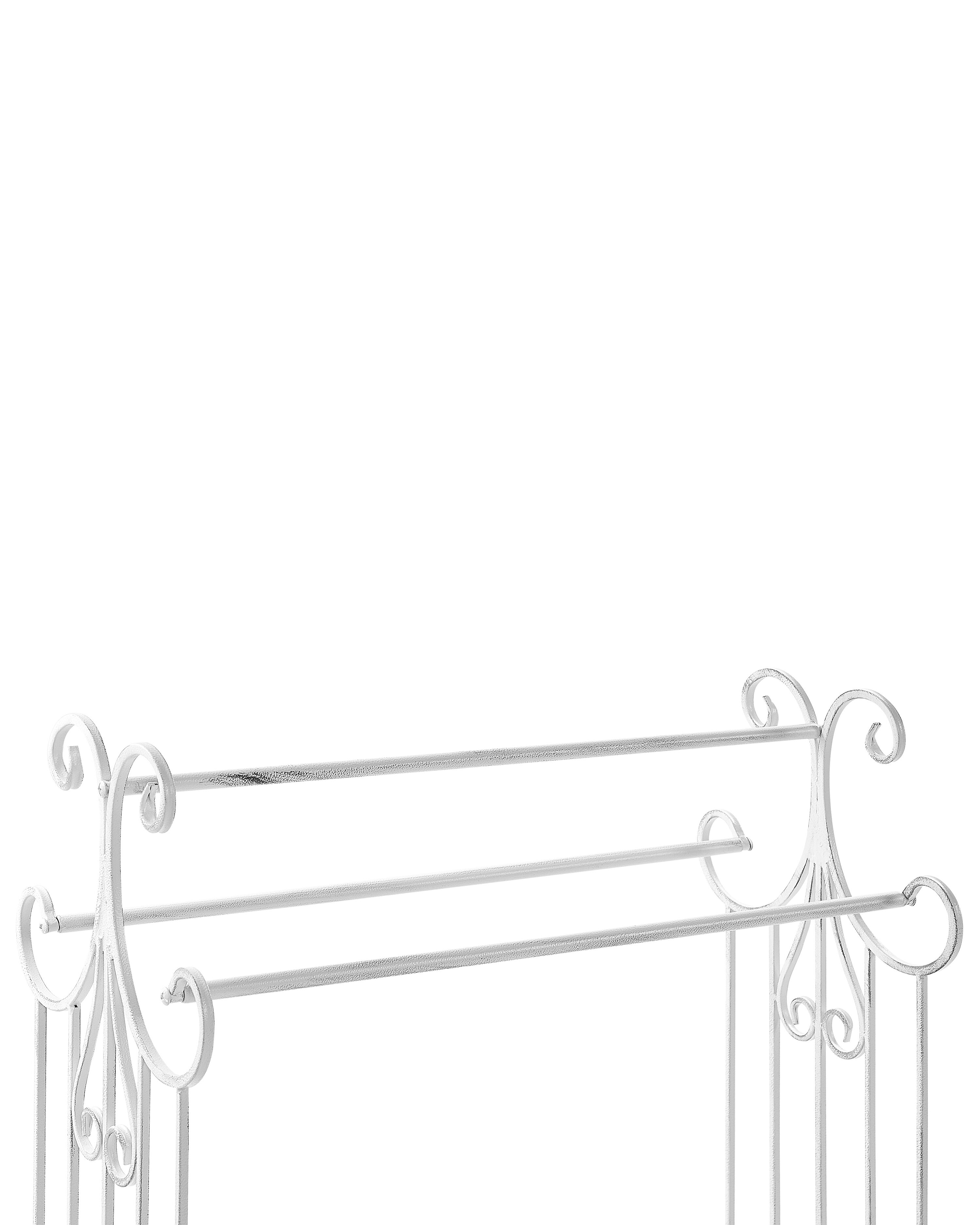 Valkoinen rautainen pyyheteline 60 x 90 cm GLADIS | Beliani.fi