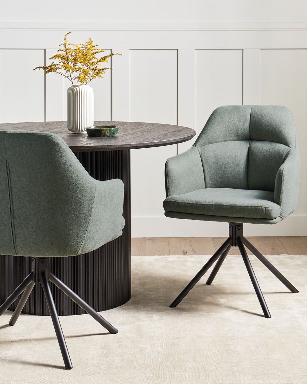 Ruokatuolisetti 2 kpl CASEY Tummanvihreä | Beliani.fi