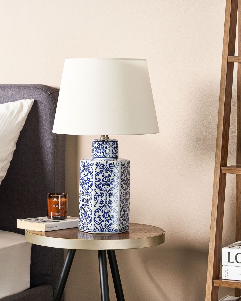 White And Blue Buffet Lamps Chinoiserie Blue Ceramic Lamp | Blue