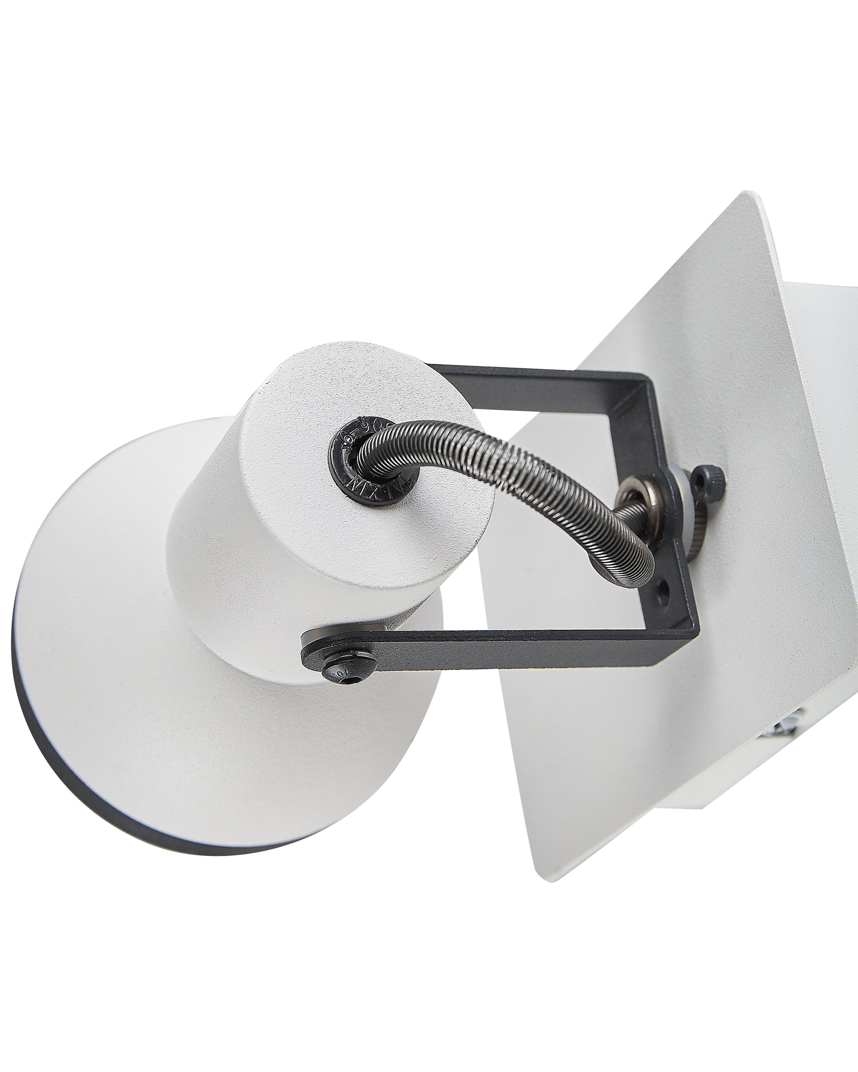 Set of 2 Metal Spotlight Lamps White and Black BARO | Beliani.co.uk