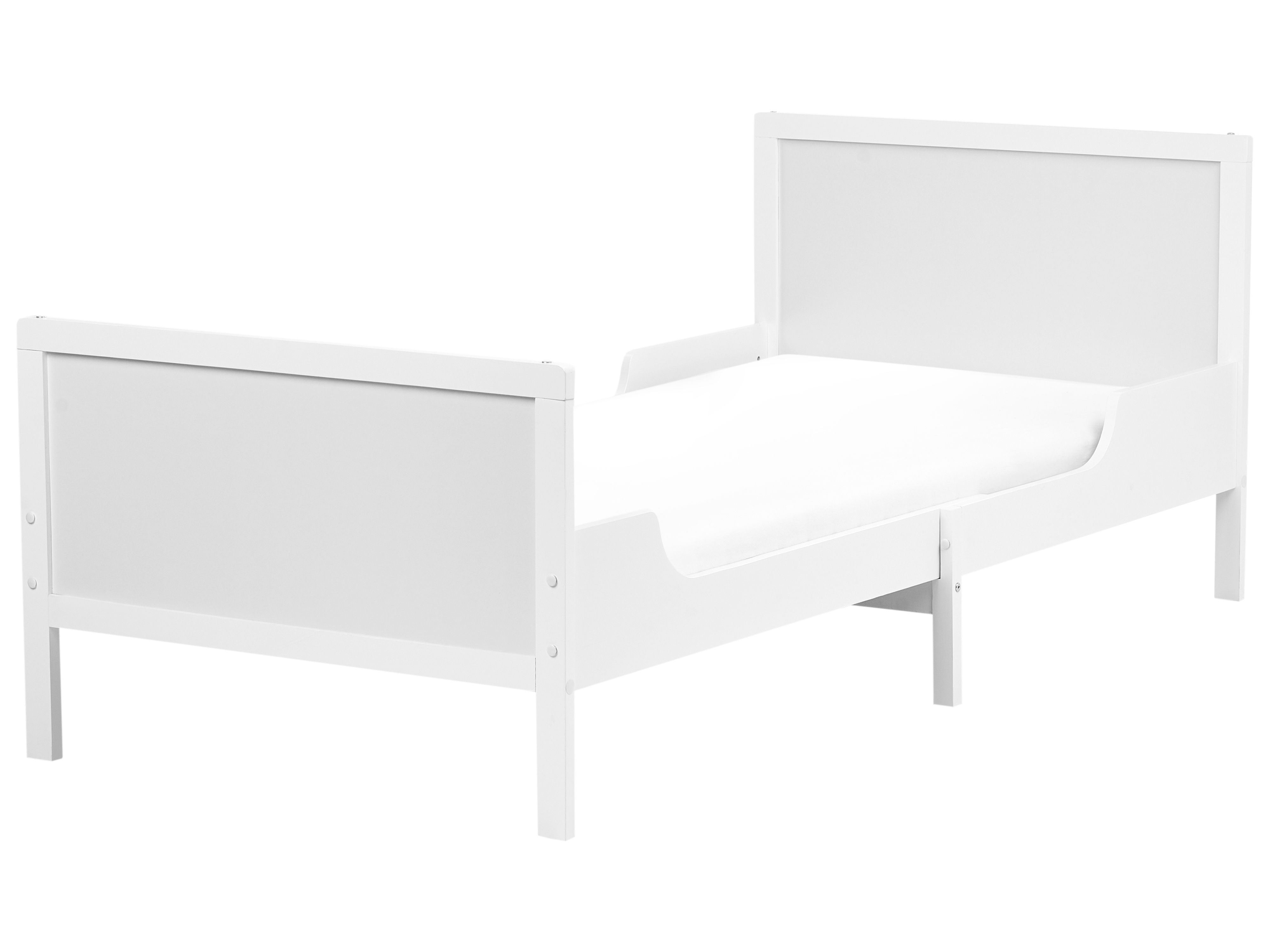 Extendable Kids Bed Pine Wood MONTIGNY 90 x 200 cm (EU Single) White ...