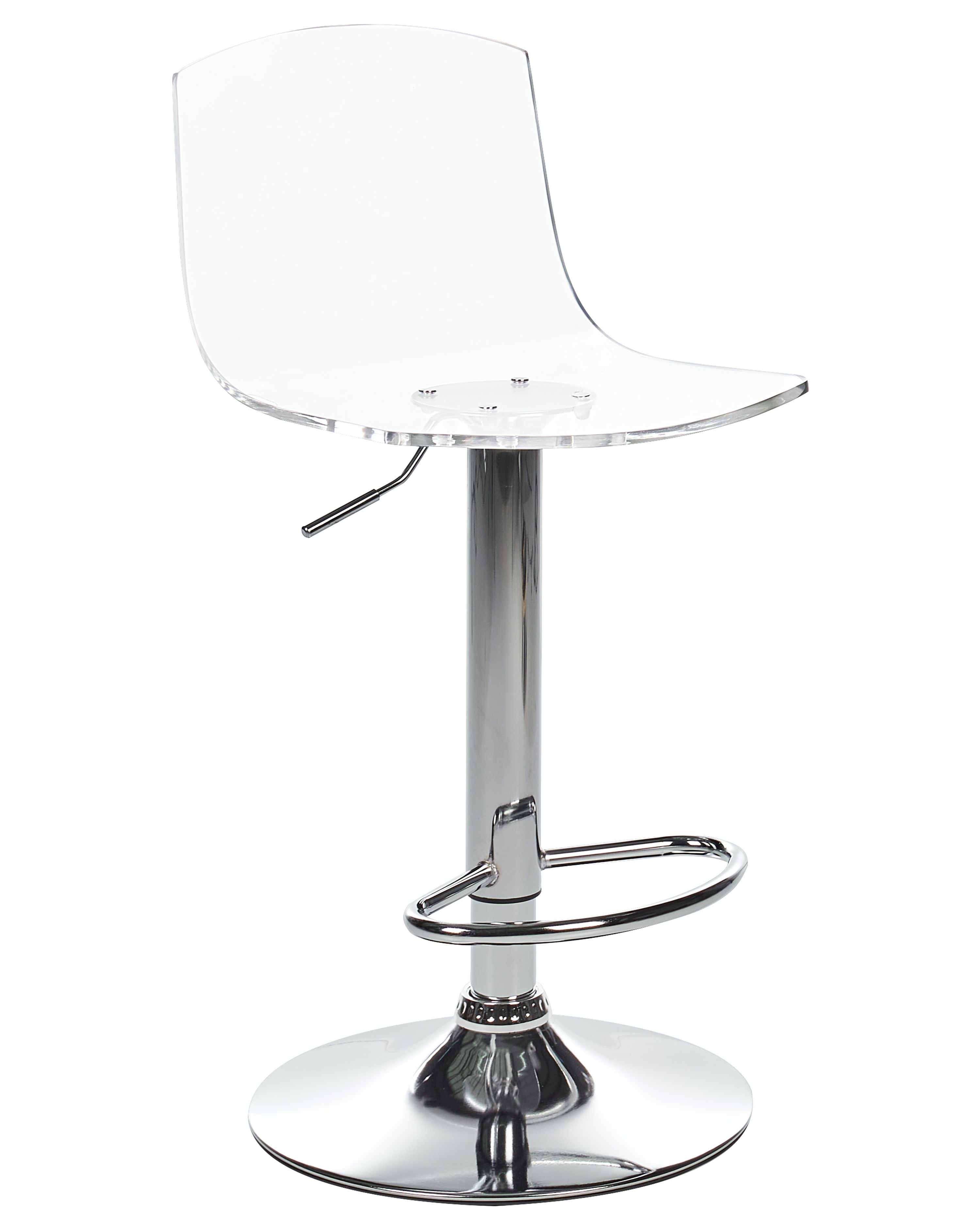 Set of 2 Swivel Bar Stools Transparent IMOLA | Beliani.co.uk