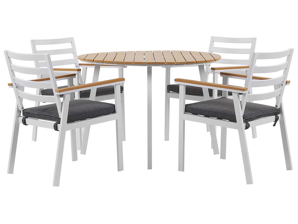 Garden Dining Table VALLESE 180 cm 90 cm Acacia Wood Brown | Beliani.co.uk